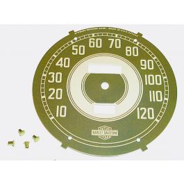 OEM style SPEEDOMETER FACE for 1941 - 1946 MILITARY (OD Green)